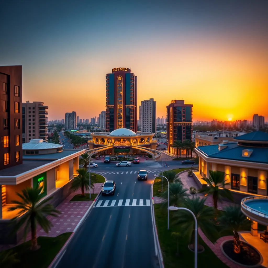 Sheikh Zayed Bin Hamdan Al Nahyan Street in Dubai Silicon Oasis
